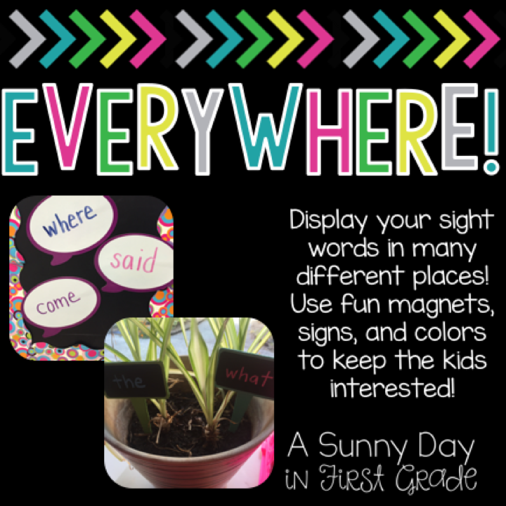 Weekend Warriors: Sight Words! | A Sunny Day in First Grade