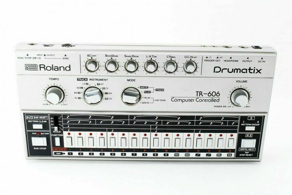 MATRIXSYNTH: Roland TR-606 Drumatix Analog Drum Machine Synthesizer SN ...