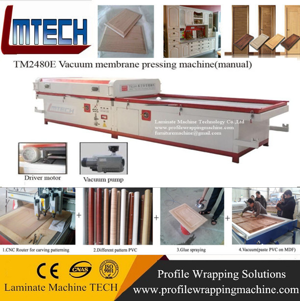 LMTECH Laminator: Auto PVC foil wood veneers vacuum laminating pressing ...