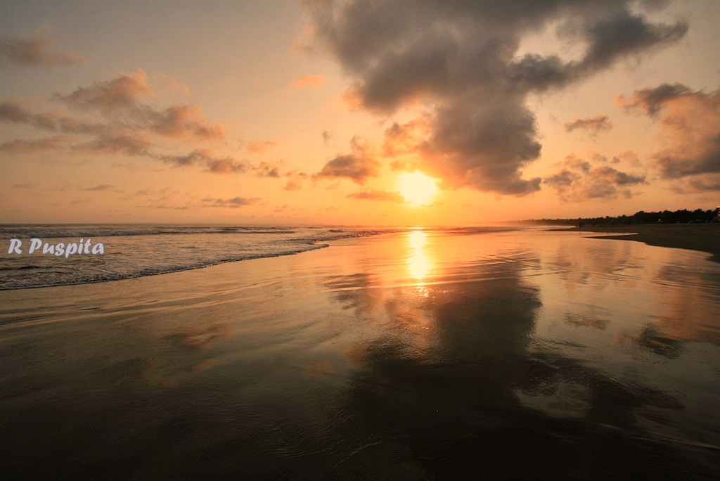 Live Is An Adventure: Golden Sunset at Pangandaran Beach Ciamis