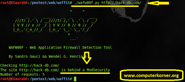 Waffit (wafwoof) - Web Application Firewall Detection Tool | Backtrack ...