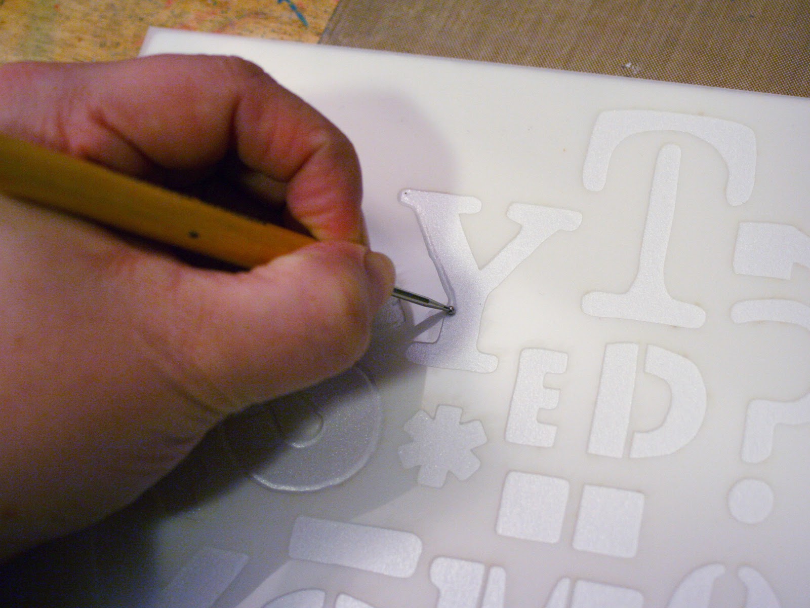 StencilGirl Talk: December StencilClub: Make a Printing Plate!