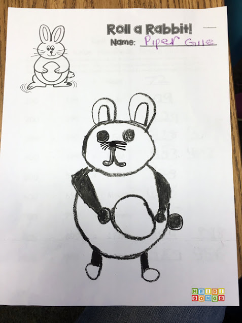 Roll a Rabbit Place Value Dice Freebie!