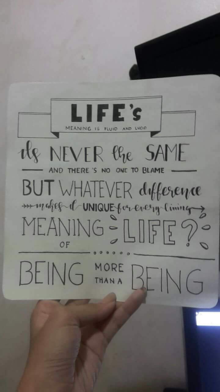 TYPOGRAPHY POEM ON ARTWORK