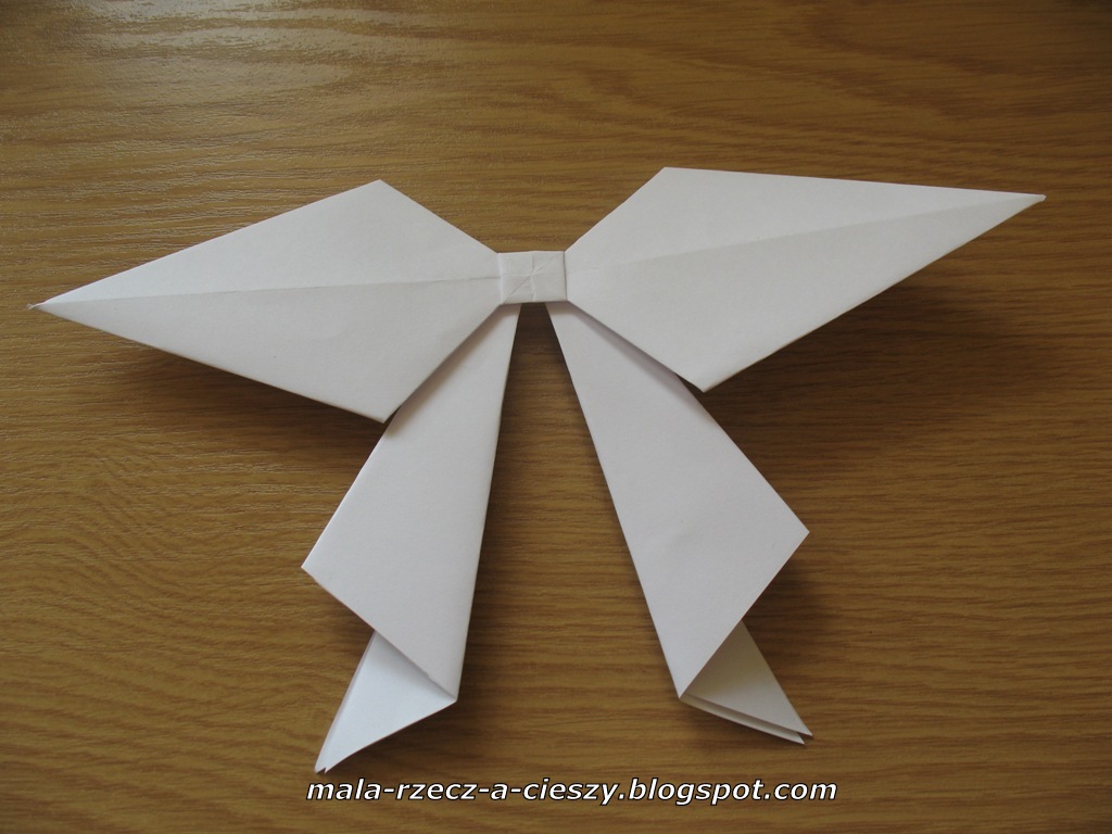 DIY jak zrobić papierową kokardkę origami + filmik (video tutorial ...