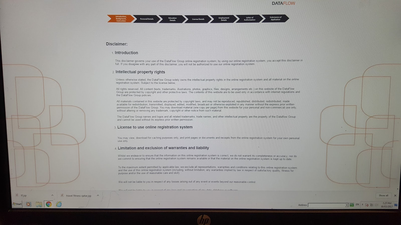 Step by Step Procedure on Dataflow Application for Qatar