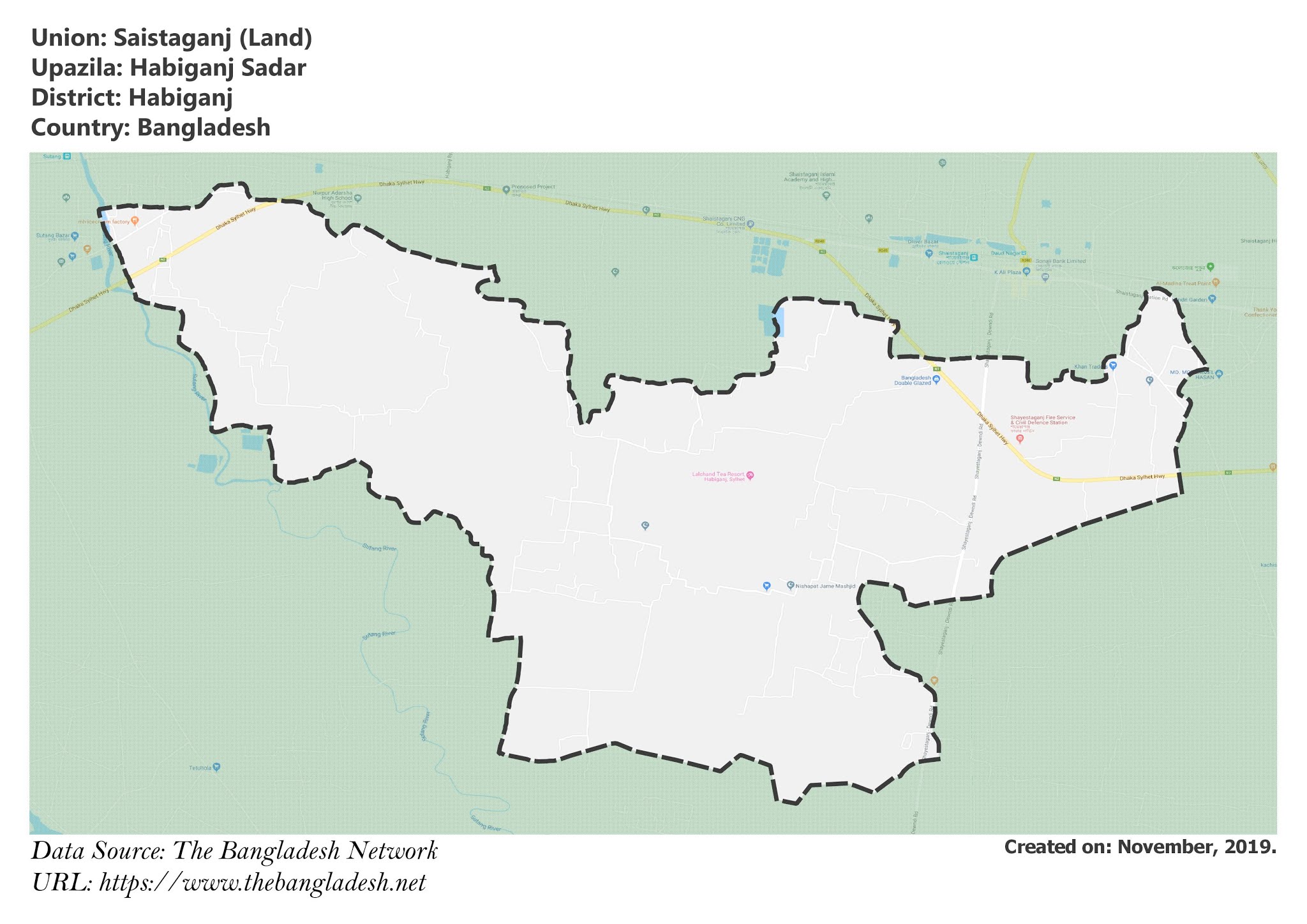 Saistaganj Union, Habiganj