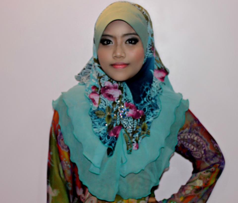 ELLA ST COLLECTION: Tudung Chiffon Corak 3 Layer Terkini. - Size M