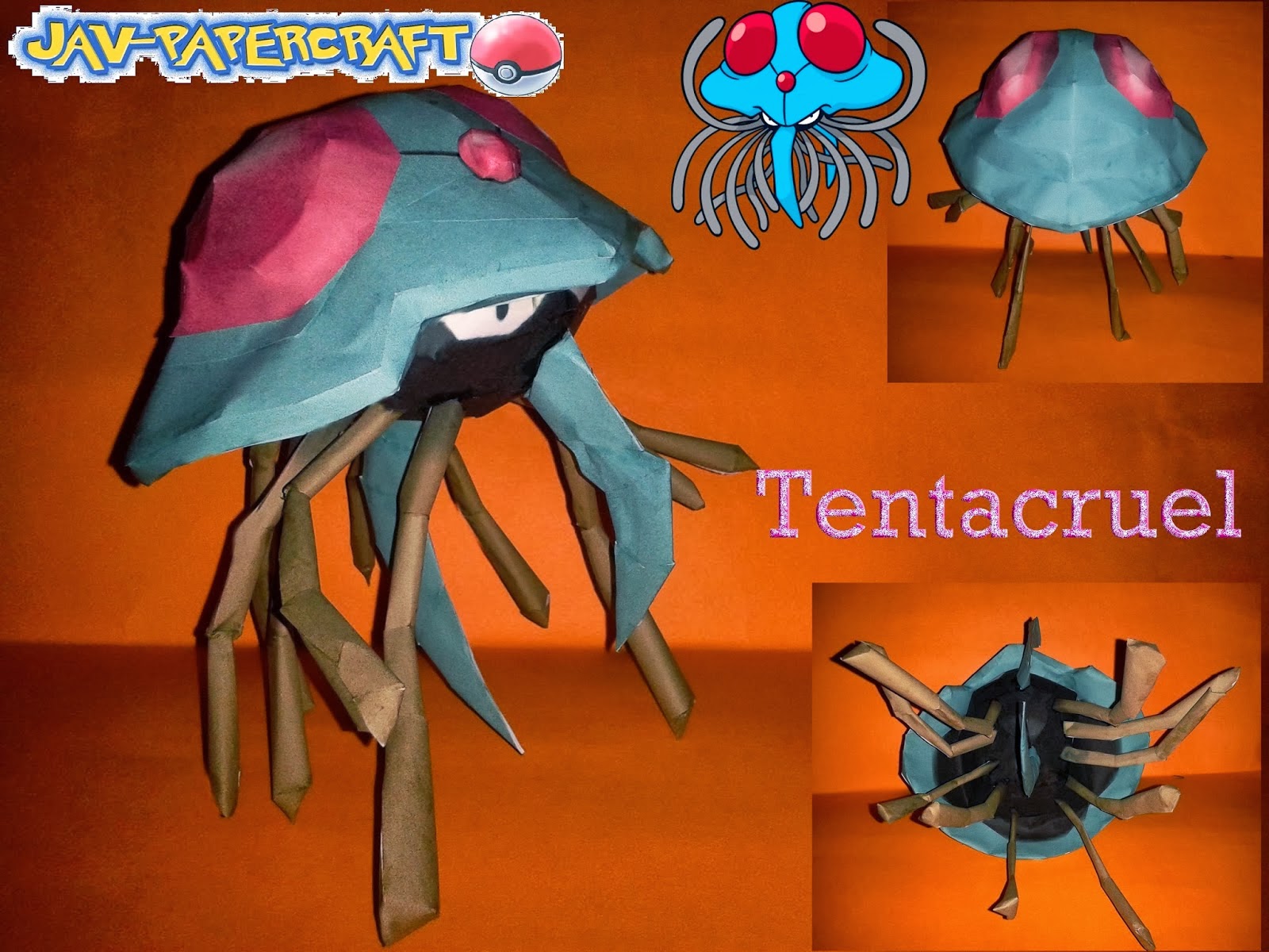 Papercraft Pokemon Tentacruel ~ Papercraftsparati | Todos los ...