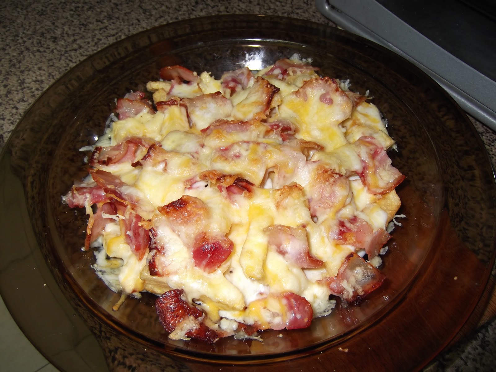 La cuchara en la maleta: PATATAS BACON CHEESE FRIES