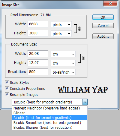 Penjelasan image size