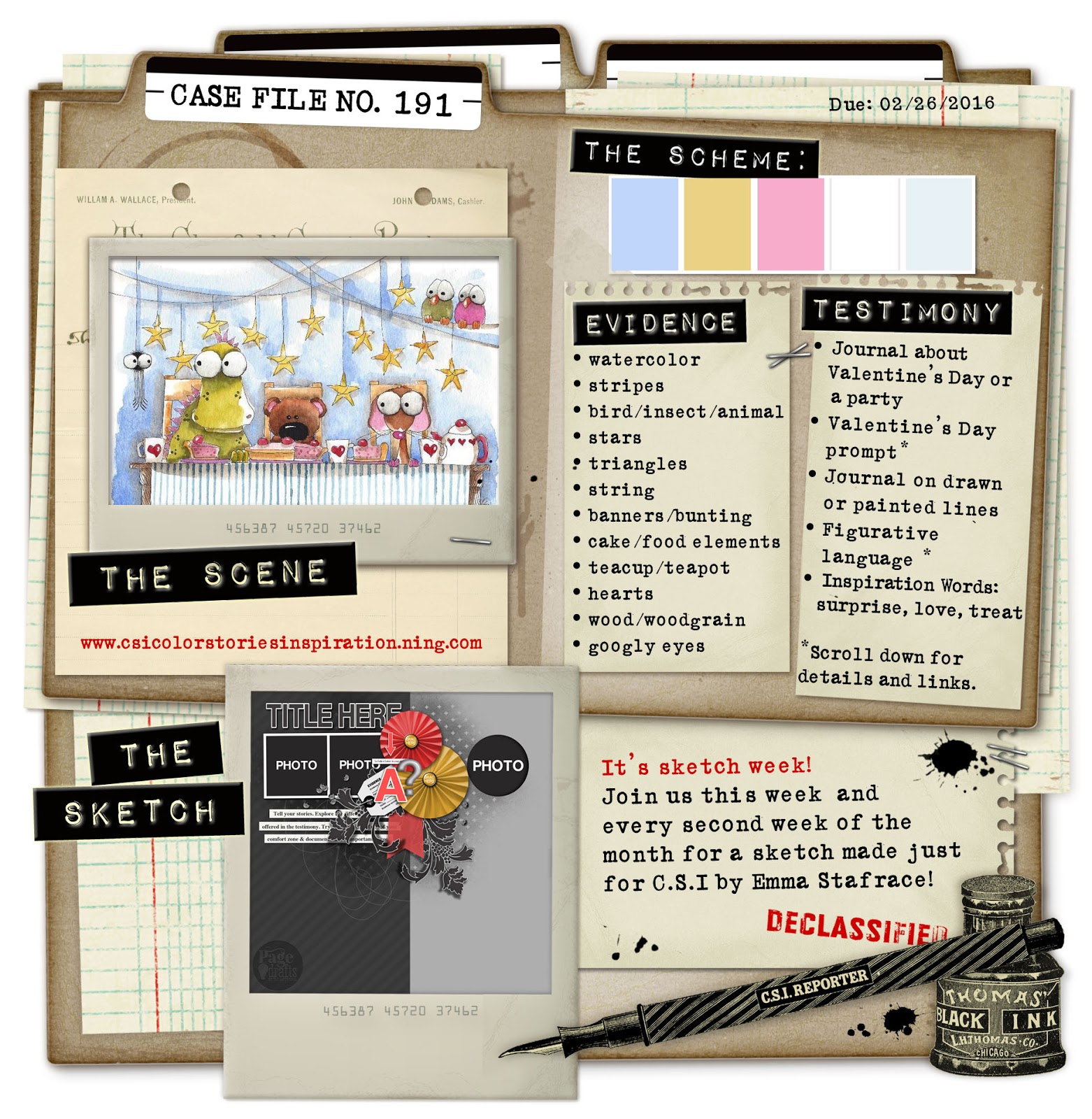 Little Scraps of Magic: Make a Wish {CSI Case File No.