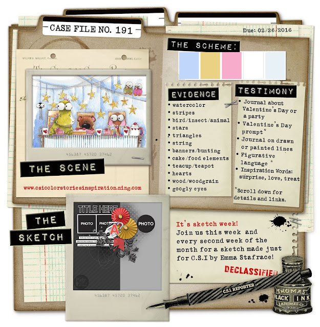 Little Scraps of Magic: Make a Wish {CSI Case File No.