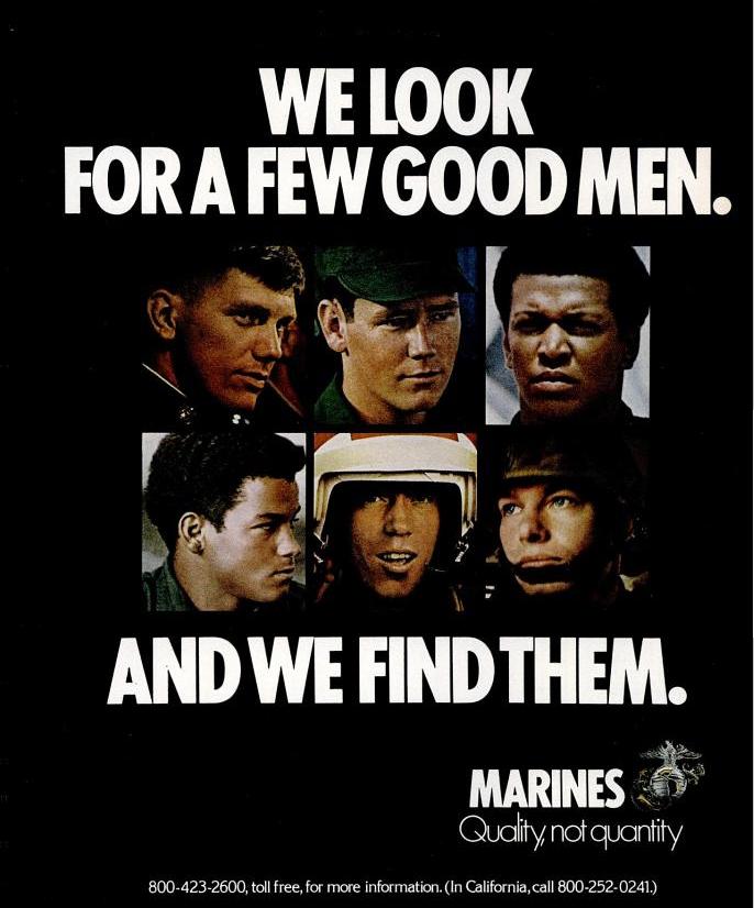 Traveling To The Past: We look for a few good men - 1974 Marines ...