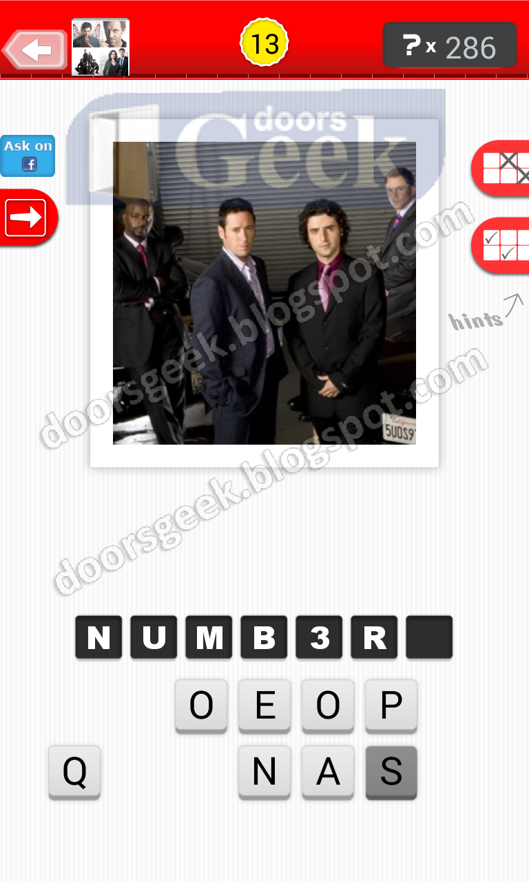 Guess the TV Show - Level 28-13 Answer ~ Doors Geek