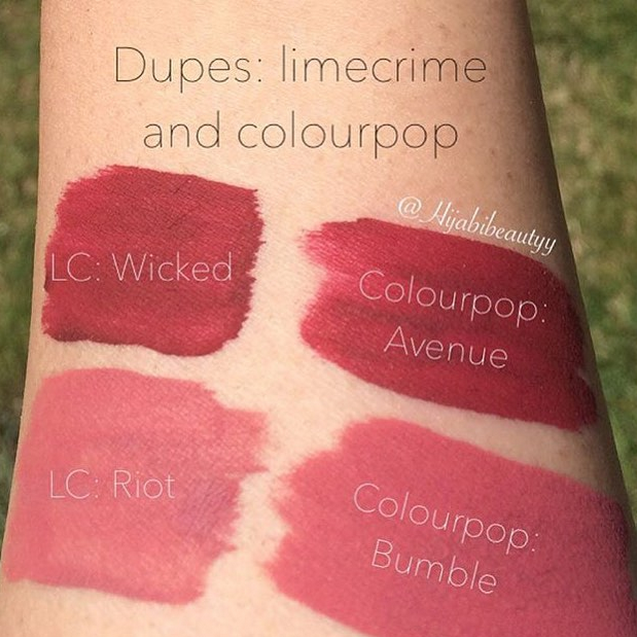 Dupethat: Lime Crime Riot Dupes