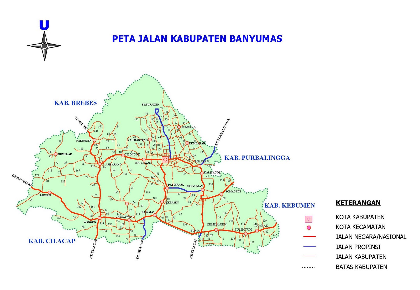 Peta Kabupaten Banyumas