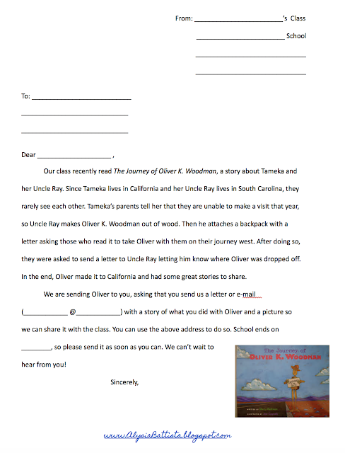 Miss B., Busy Bee: Oliver K. Woodman Letter Writing Project