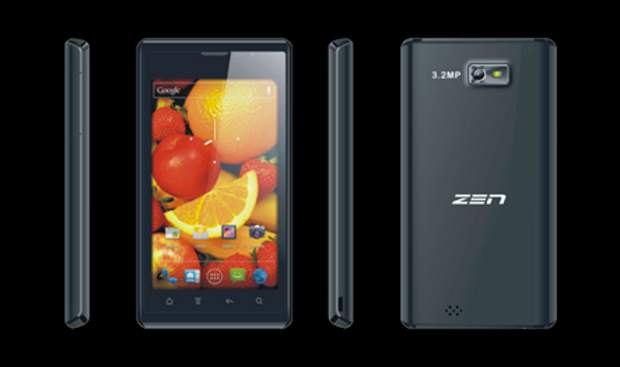 Technology World: Zen launches phone with 4.3 inch display for Rs 6,500