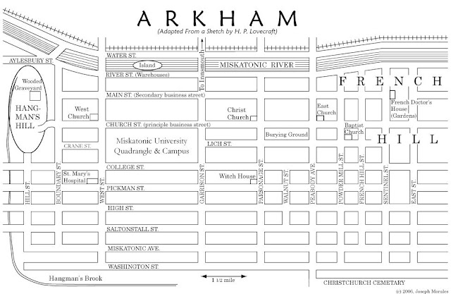 The Eastern Garrison: Map of Arkham