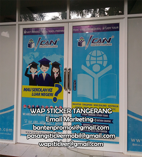 Jual Stiker Oneway Vision di Tangerang