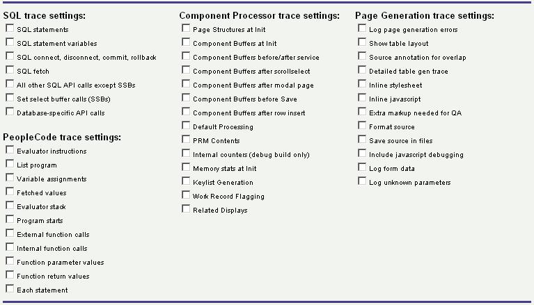PeopleCode Trace | ThinkTibits!