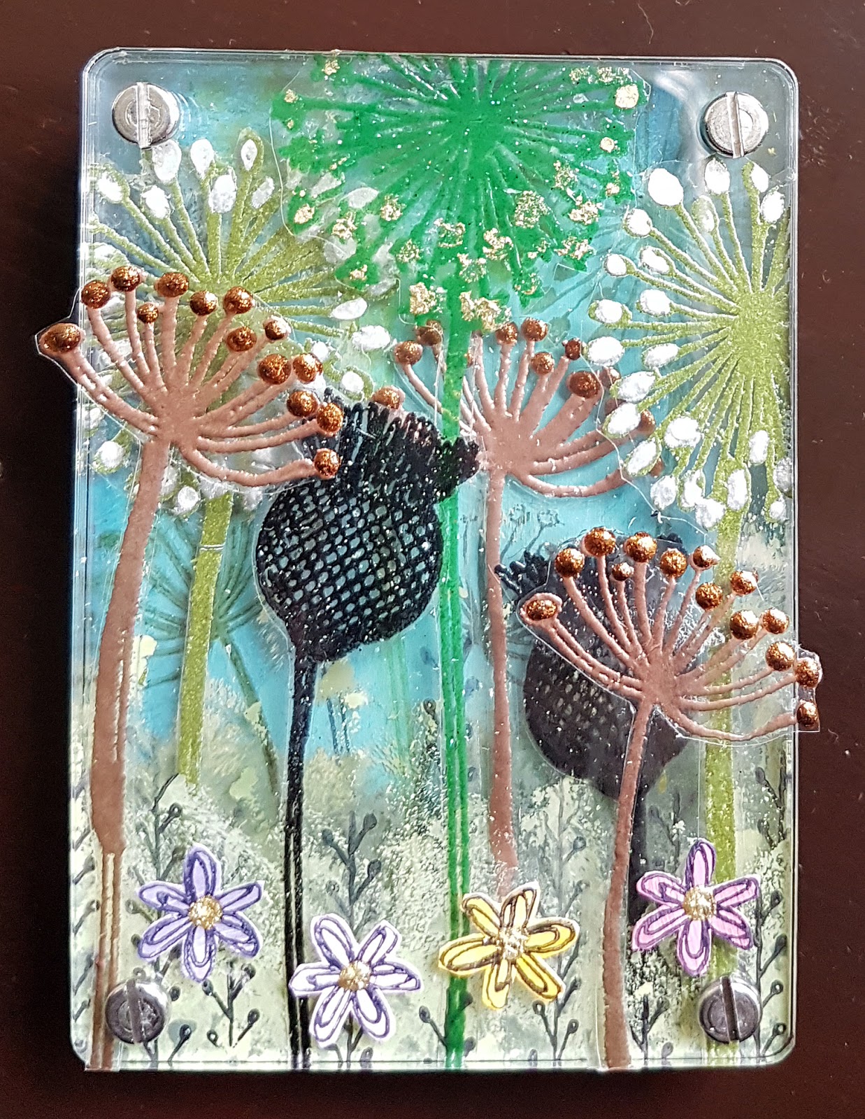 Craft Stamper Magazine: Wild flower meadow ATC