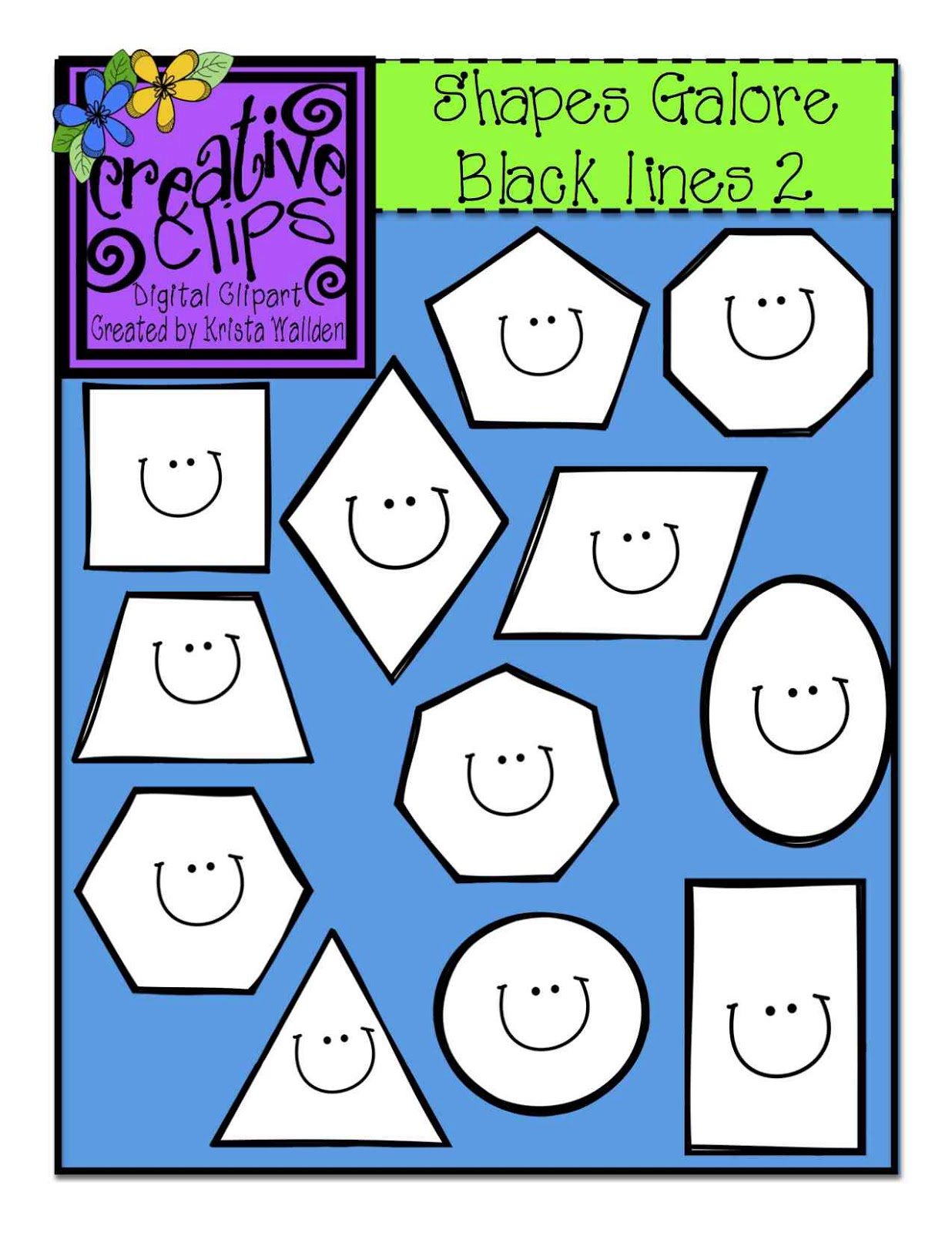 The Creative Chalkboard: {Free} Puzzle Piece Clipart and NEW Shape Set!