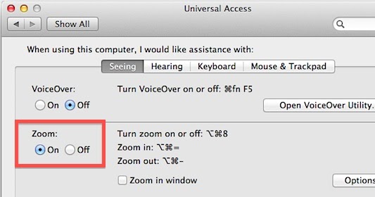 How to zoom on mac