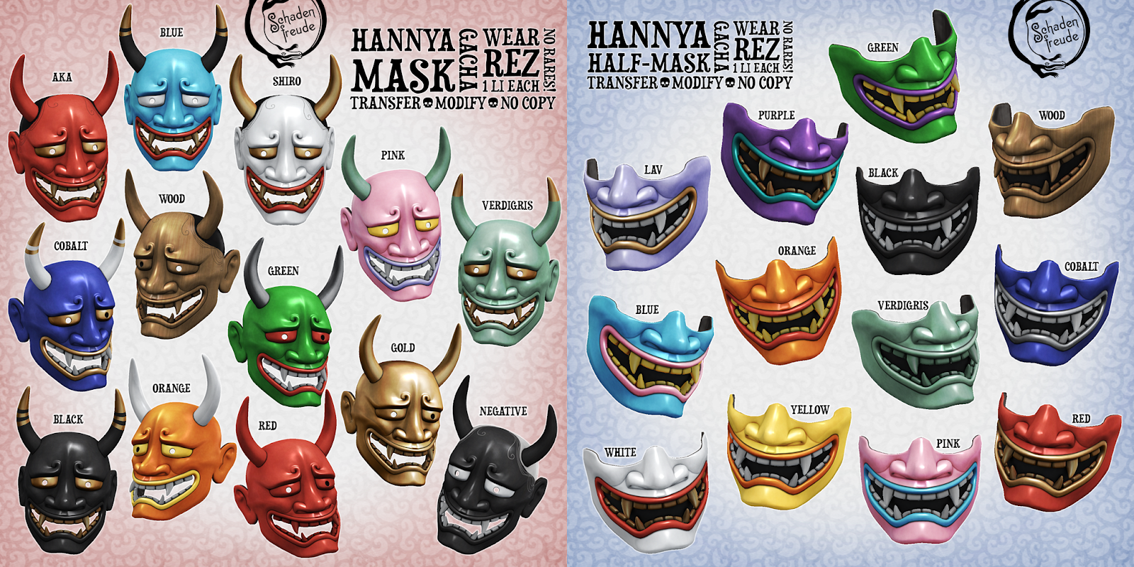 Schadenfreude: Schadenfreude Hannya Masks