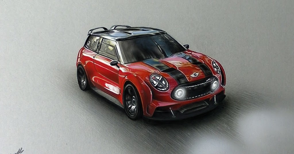 MINI Gran Turismo 6 Drawing - Marcello Barenghi