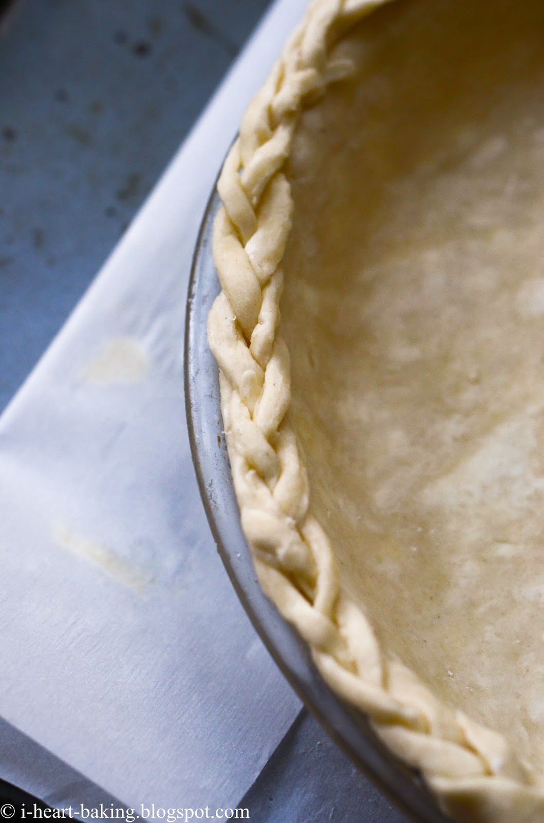 i heart baking!: braided crust custard pie