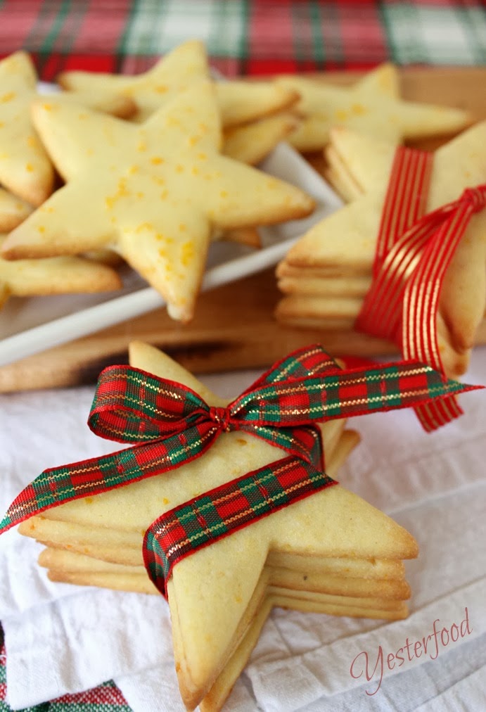 Cornmeal Stars with Orange Glaze - Love Bakes Good Cakes