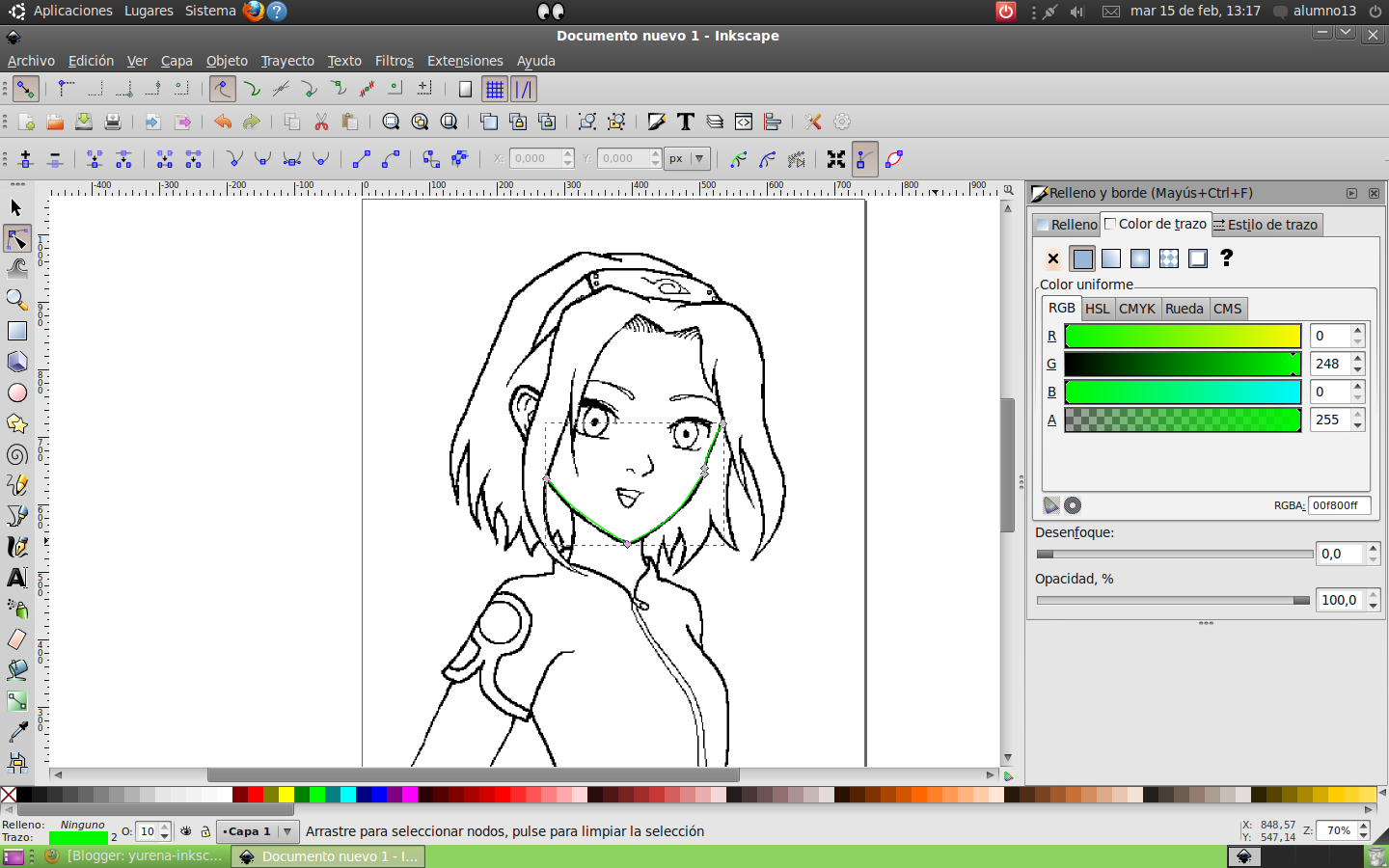 yurena-inkscape: Como hacer un dibujo con el inkscape