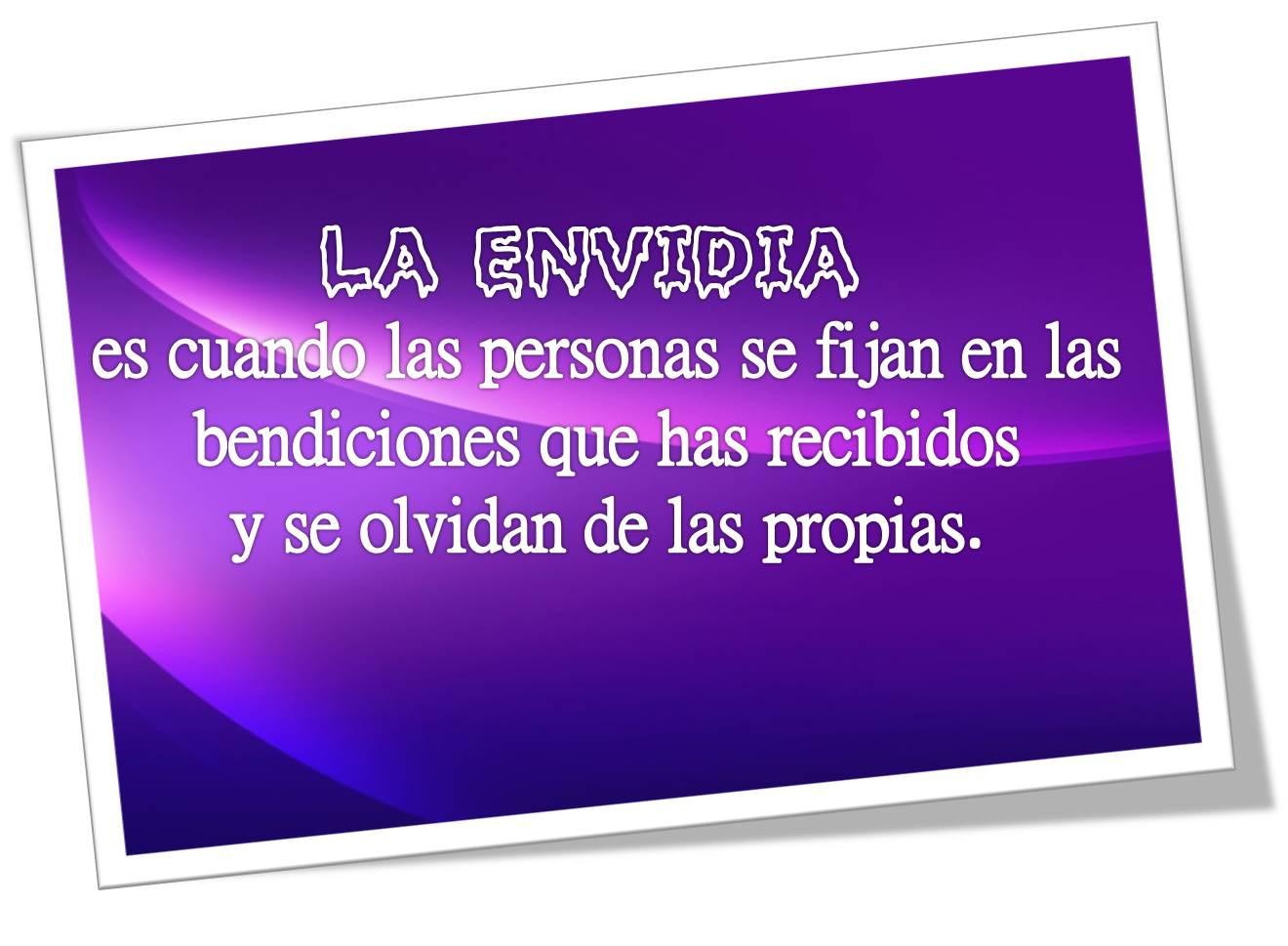 No permitas que envidia te afecte ~ APROVECHANDO EL EXITO