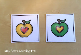 Mrs. Byrd's Learning Tree: Apple Attribute Cards