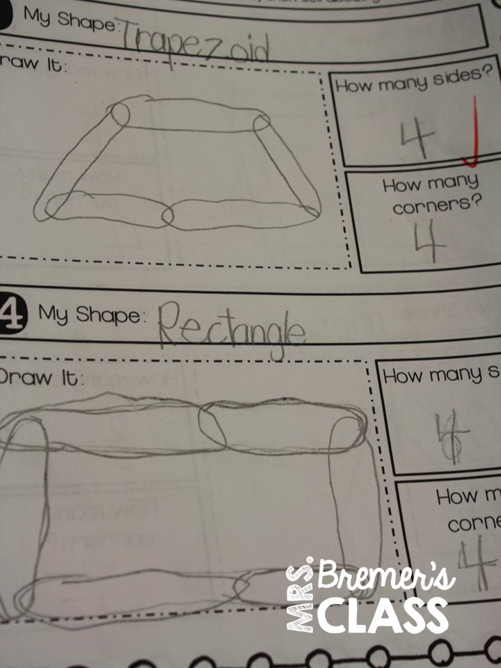 Geometry with 2D Shapes and their Attributes {freebie!} | Mrs. Bremer's ...