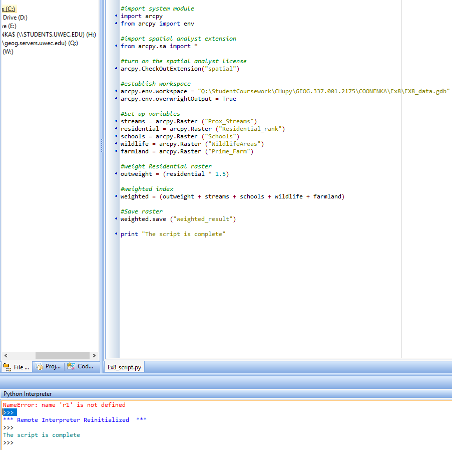 Geography 337: GIS II