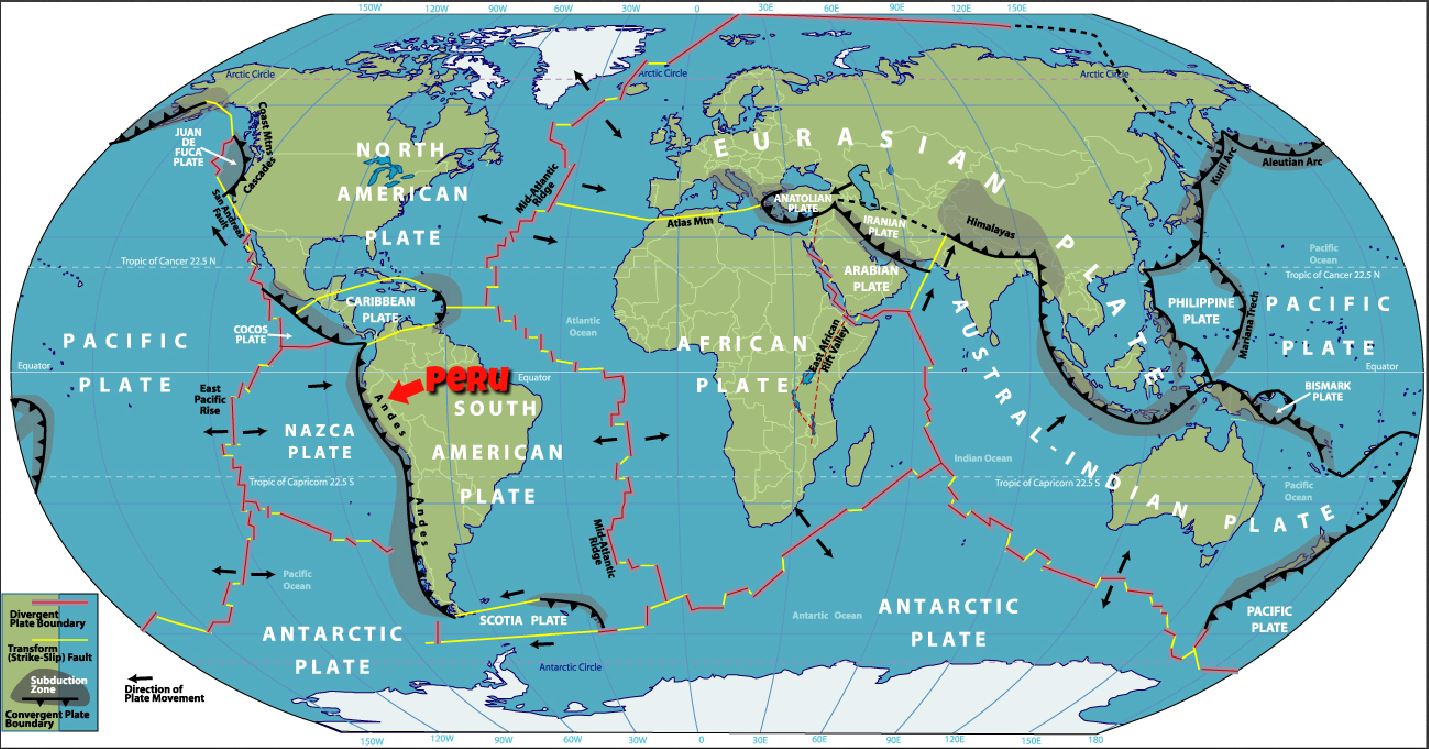 Peru & Natural Hazards: Internal Structure of Earth & Plate Tectonics