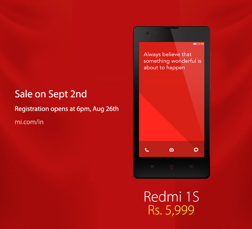 Xiaomi Redmi 1S Available For Pre-Order In India | Poketors ...