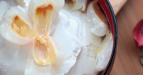 ♥...Quick Tofu Fa with Lychees...♥