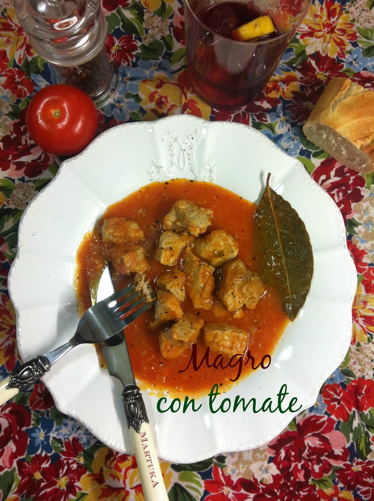 Las recetas de Martuka: Magro Con Tomate