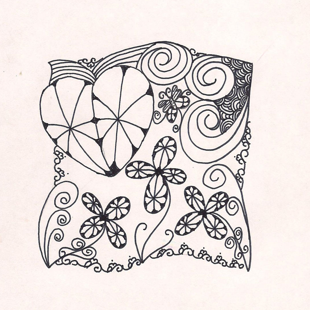 Knitting II: Heart & Flower Zentangle