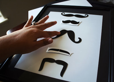 ElieRey: DIY: $4.00 Mustache Framed Art