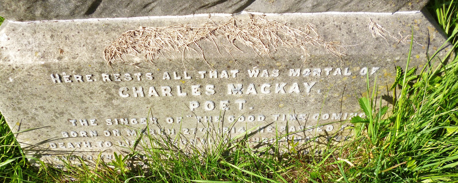 Dr Tony Shaw: Charles Mackay's Grave in Kensal Green Cemetery, London