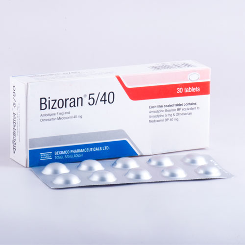 Bizoran, (Amlodipine Besylate and Olmesartan Medoxomil)Tablet | W.W ...