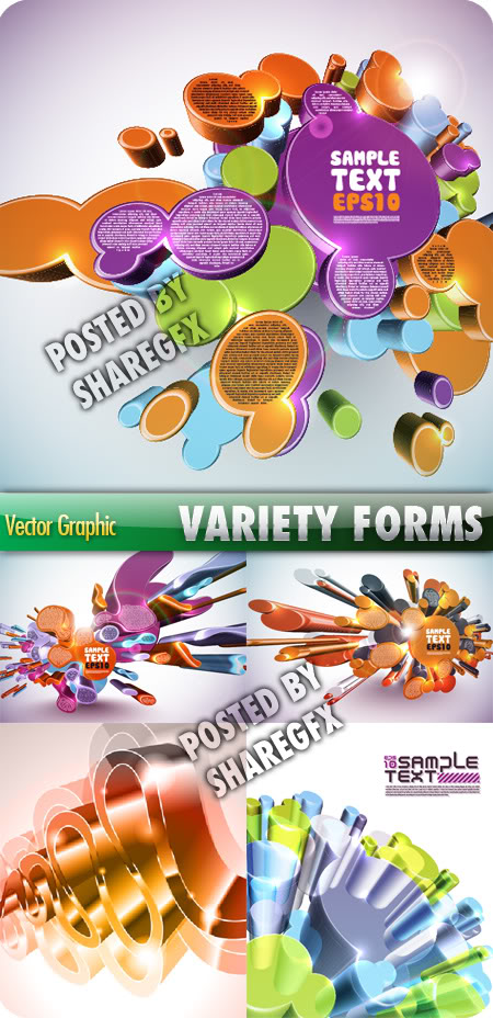 Variety forms – Vector background - Adobe Plus