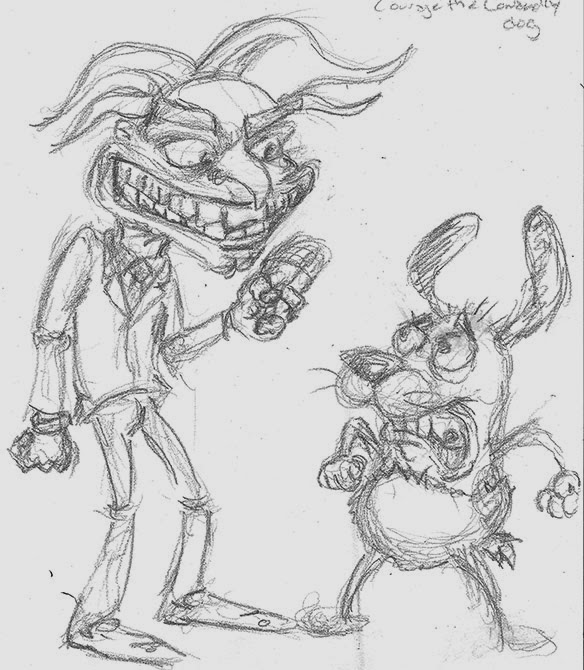 Stephen Lawson's Drawing on Inspiration: Freaky Fred and Courage the ...