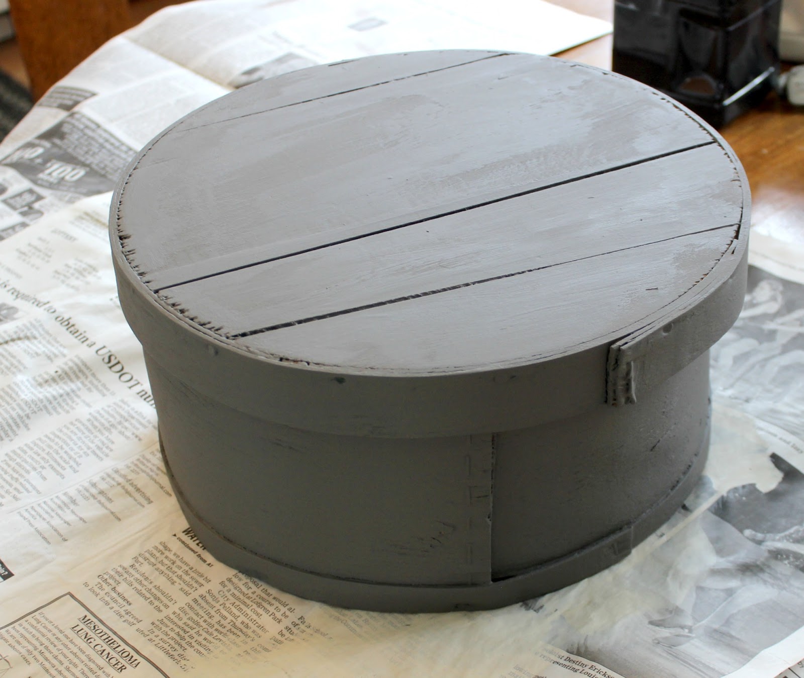 DIY Repurposed Cheese Box Becomes A Fun Coffee Themed Side Table ...