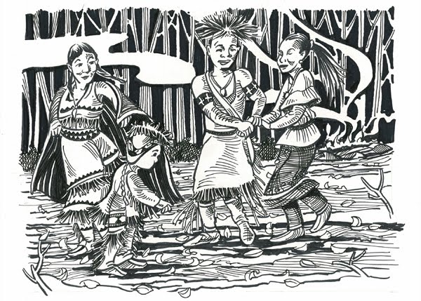 Rudat Art: Wampanoag Indian dance